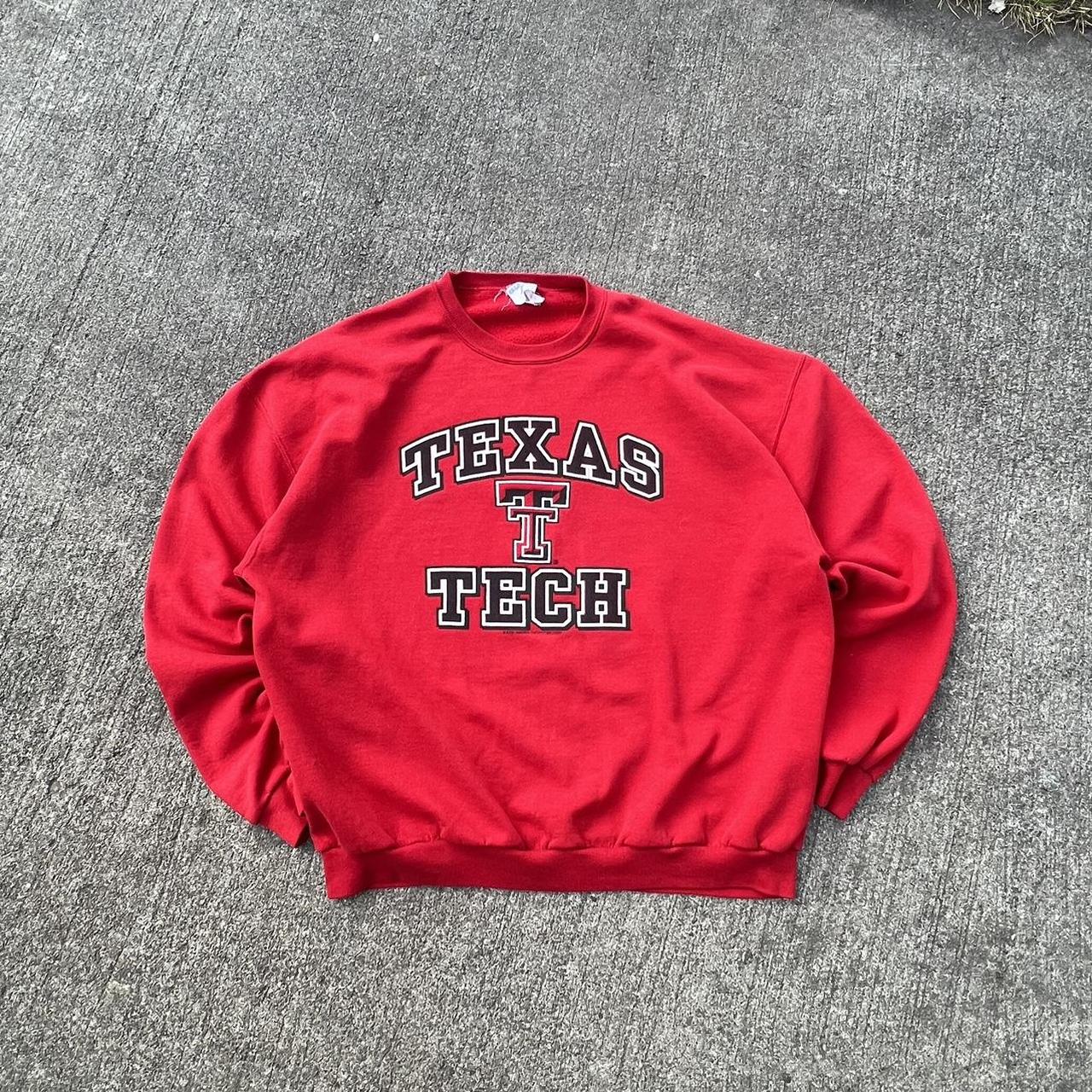Vintage 2000s Texas tech crewneck sweatshirt... - Depop