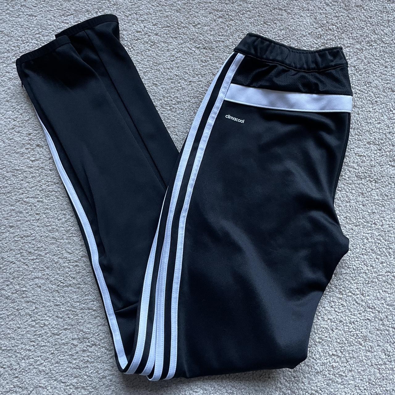 XS black adidas pants - Depop