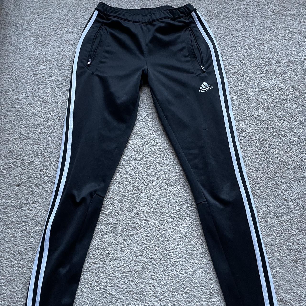XS black adidas pants - Depop