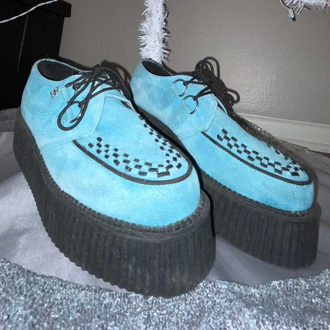 Light blue emo TUK platform creepers 🫧 Lightly worn... | Depop