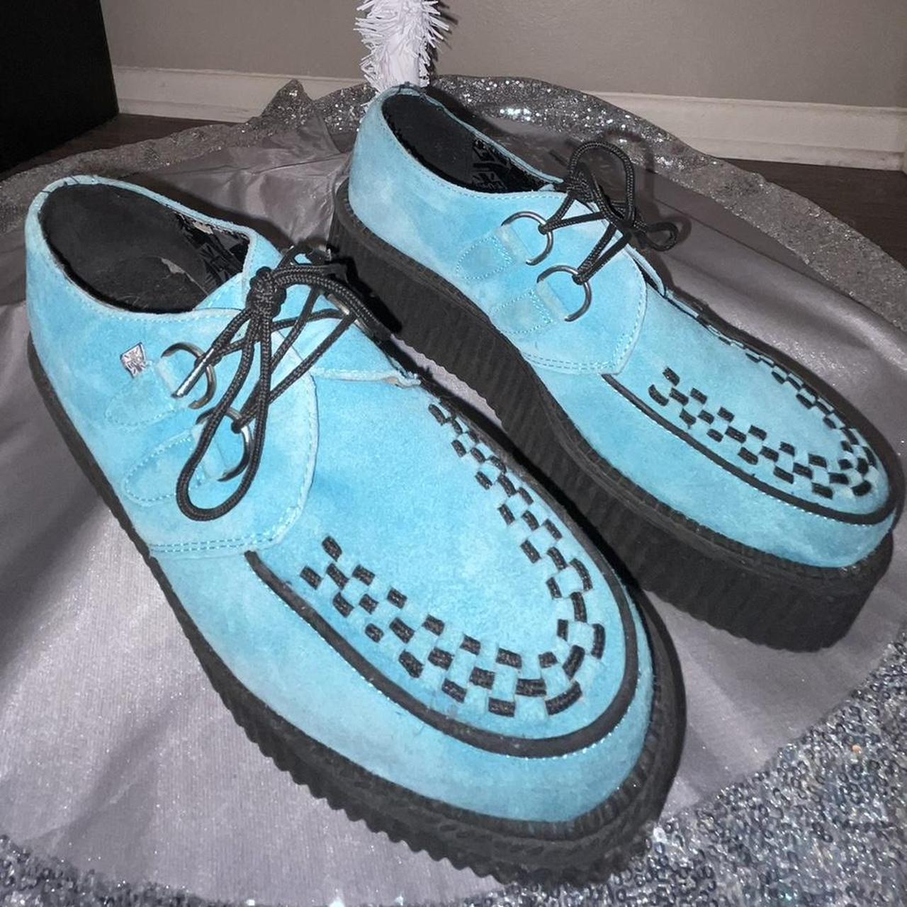 Light blue emo TUK platform creepers 🫧 Lightly worn... | Depop