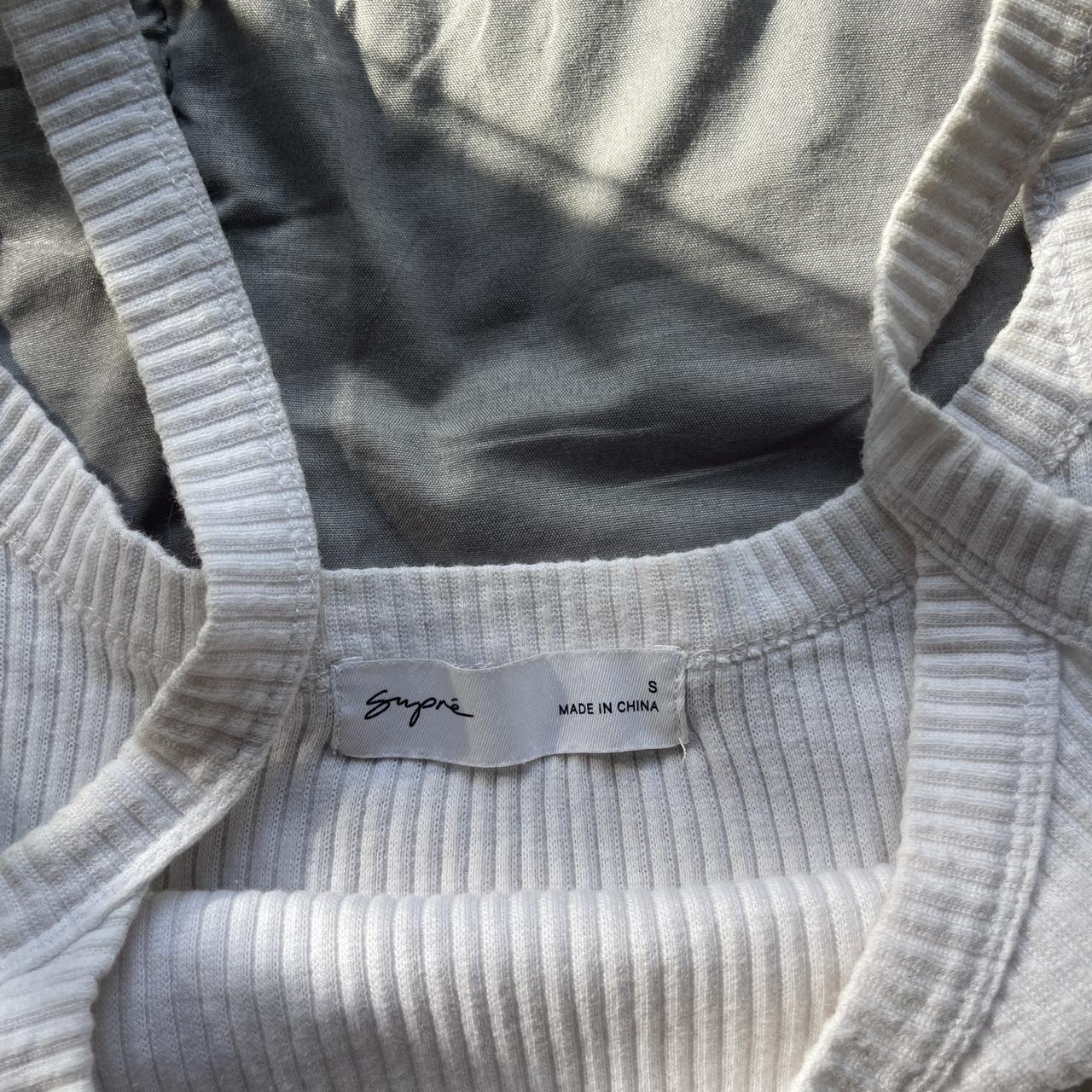 White supre riri tank top | Depop