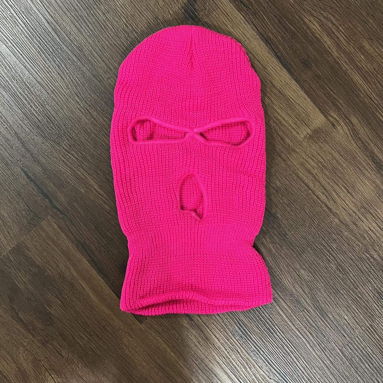 Hot pink full face balaclava - Depop