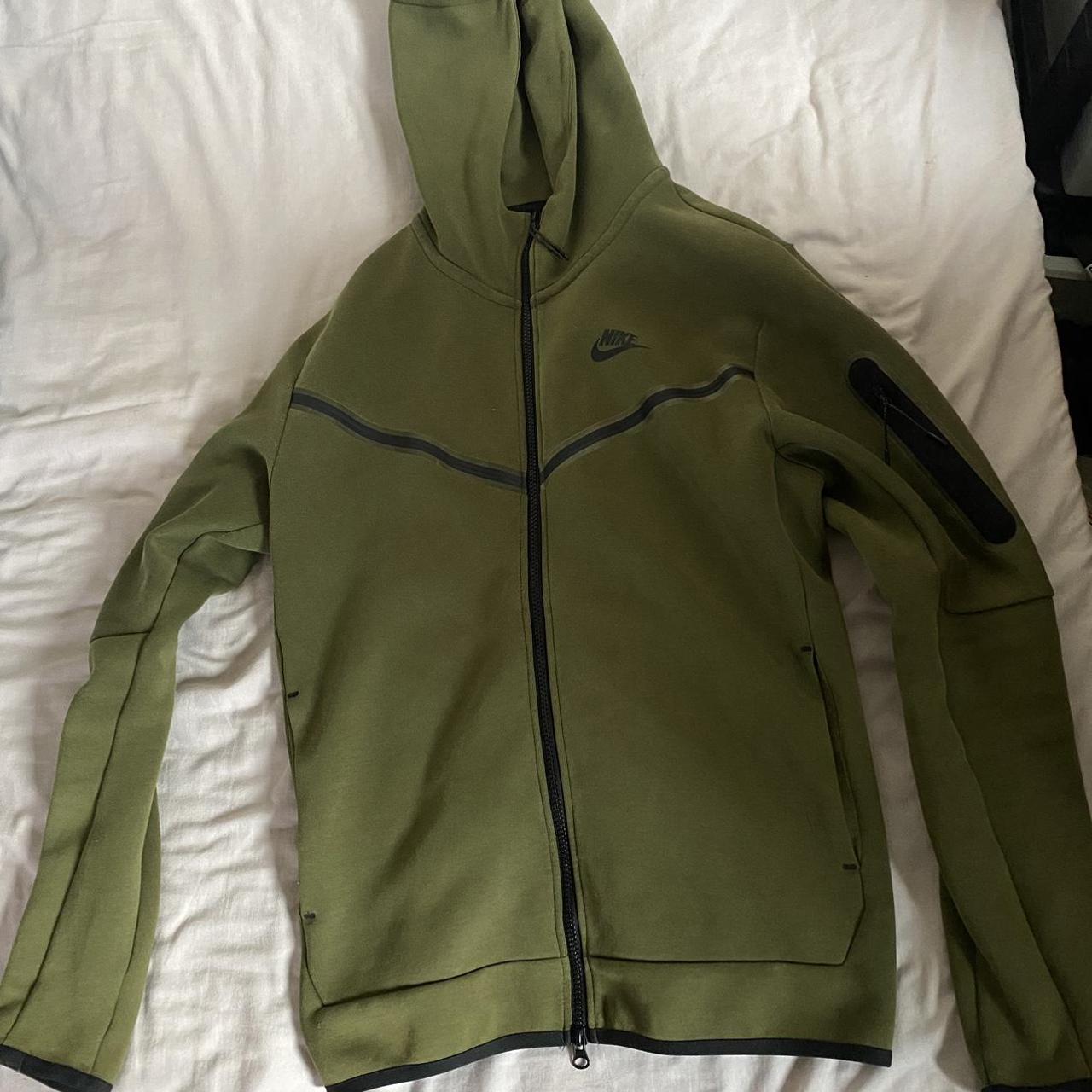 Green Nike tech fleece hoodie new season Men’s... - Depop