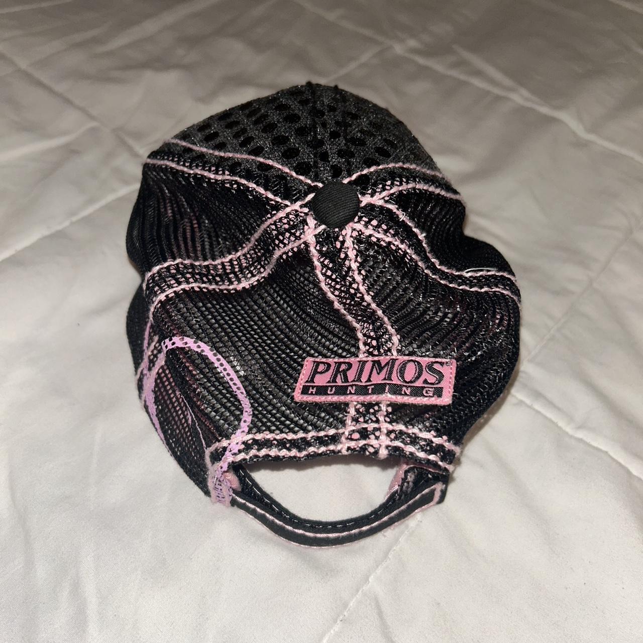 Primos Hunting black and pink shiny baseball cap... | Depop
