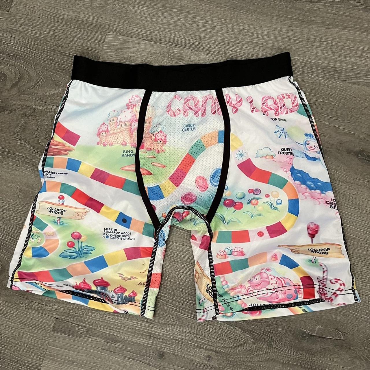 candy land boxer shorts never worn size small - Depop