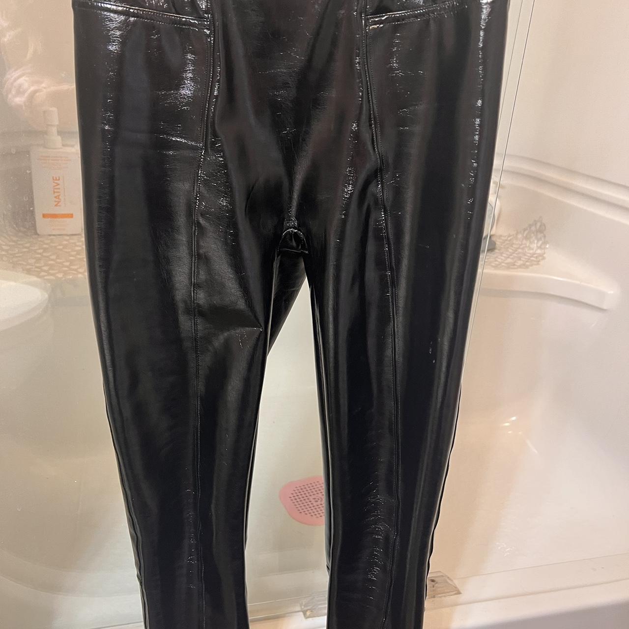 Patent leather spanx brand leggings size small - Depop