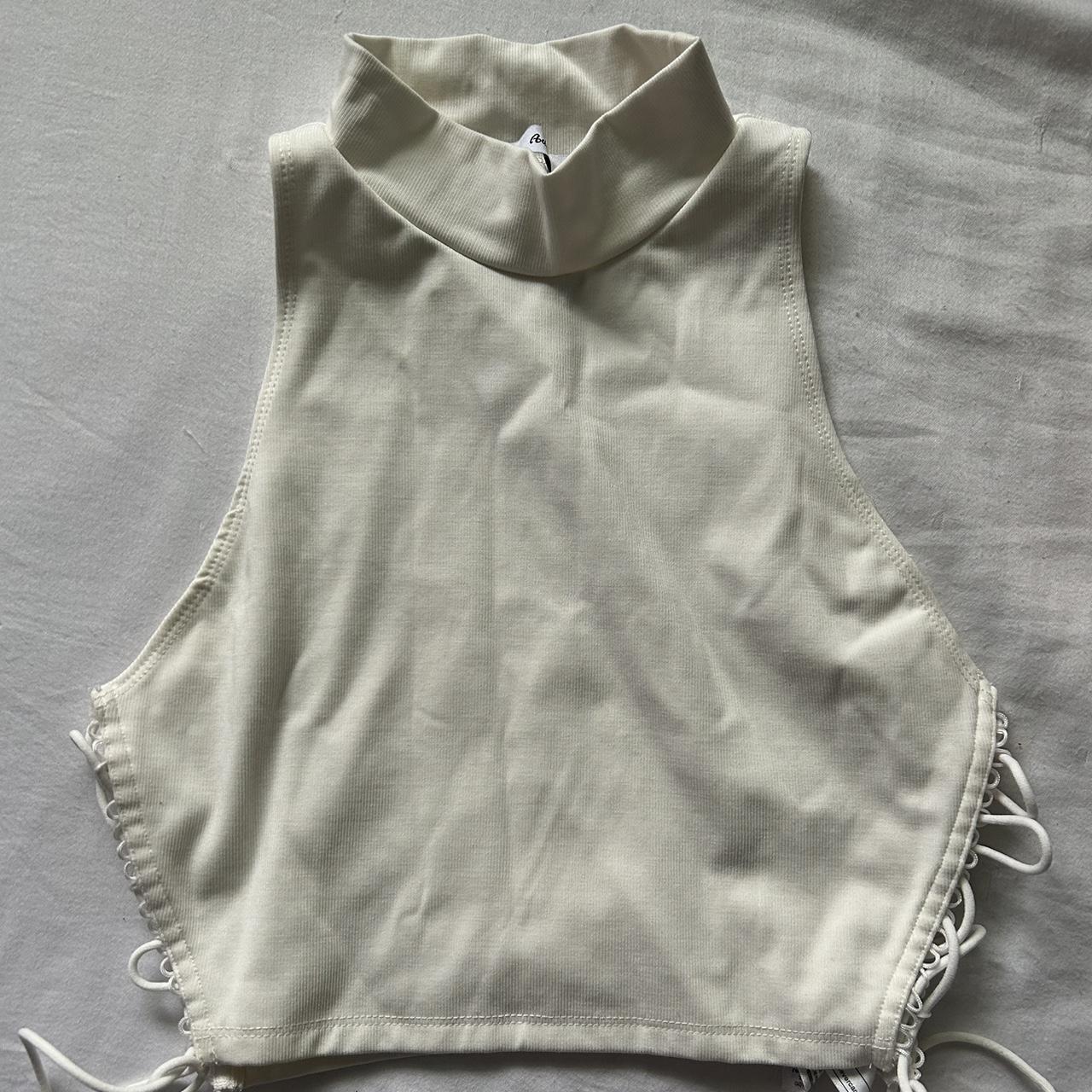 Edikted Women's White Vest | Depop