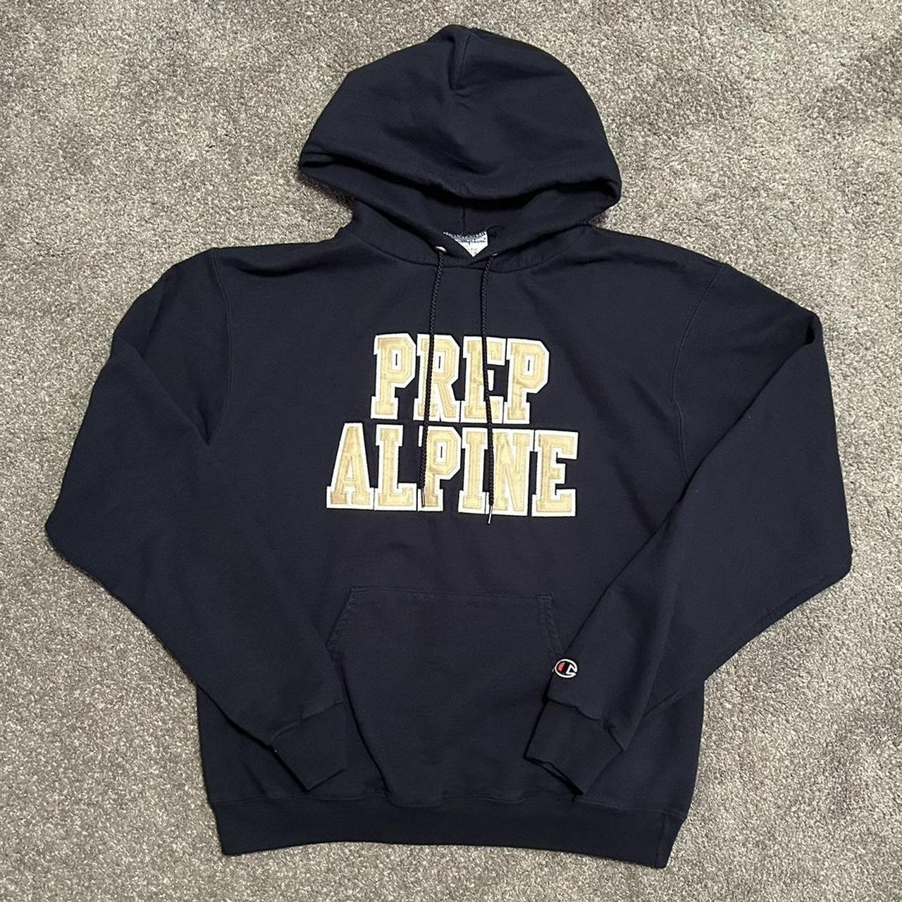 Alpine Navy Blue Logo Sweatshirt - size m, brand... - Depop