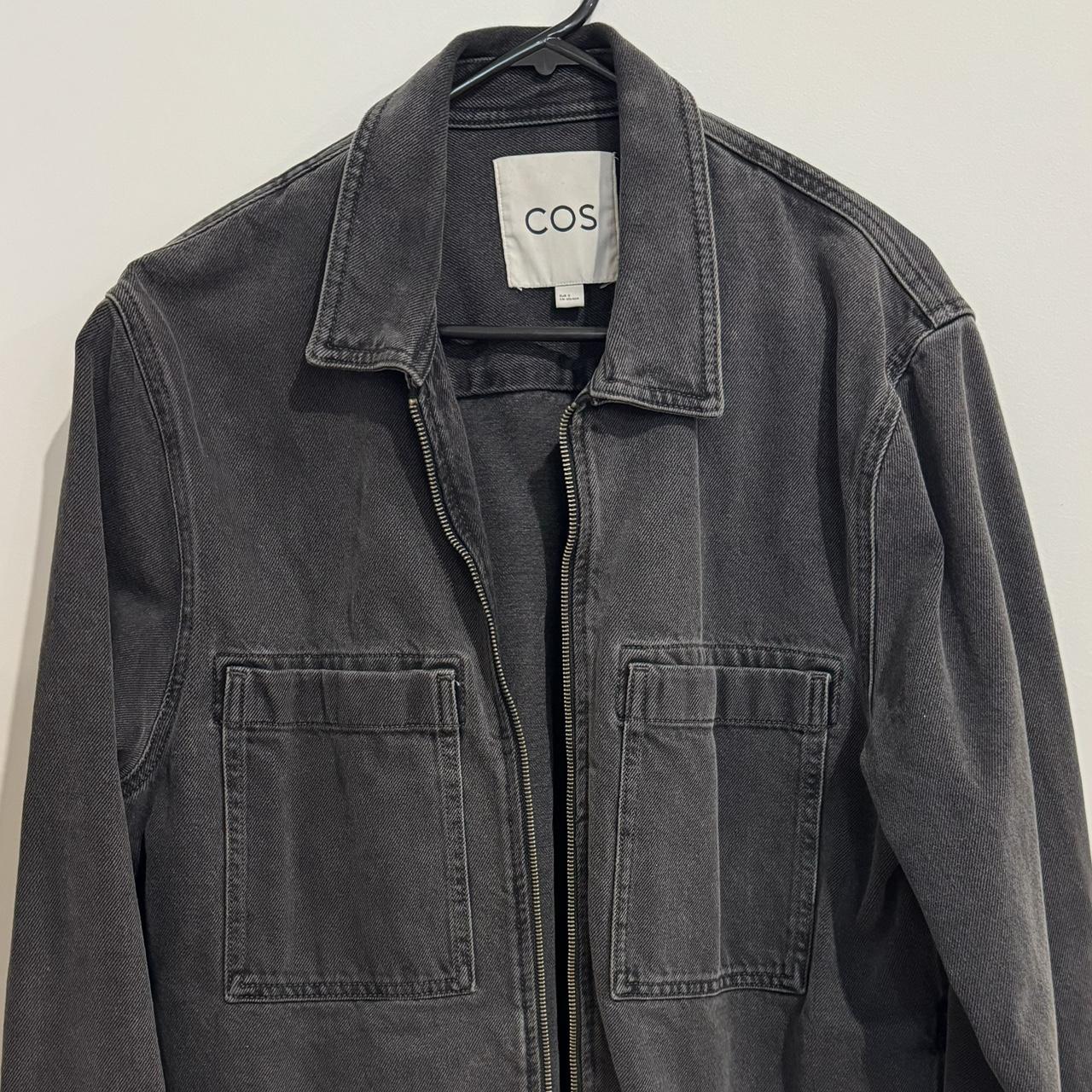COS grey denim jacket - oversized - small but will... - Depop