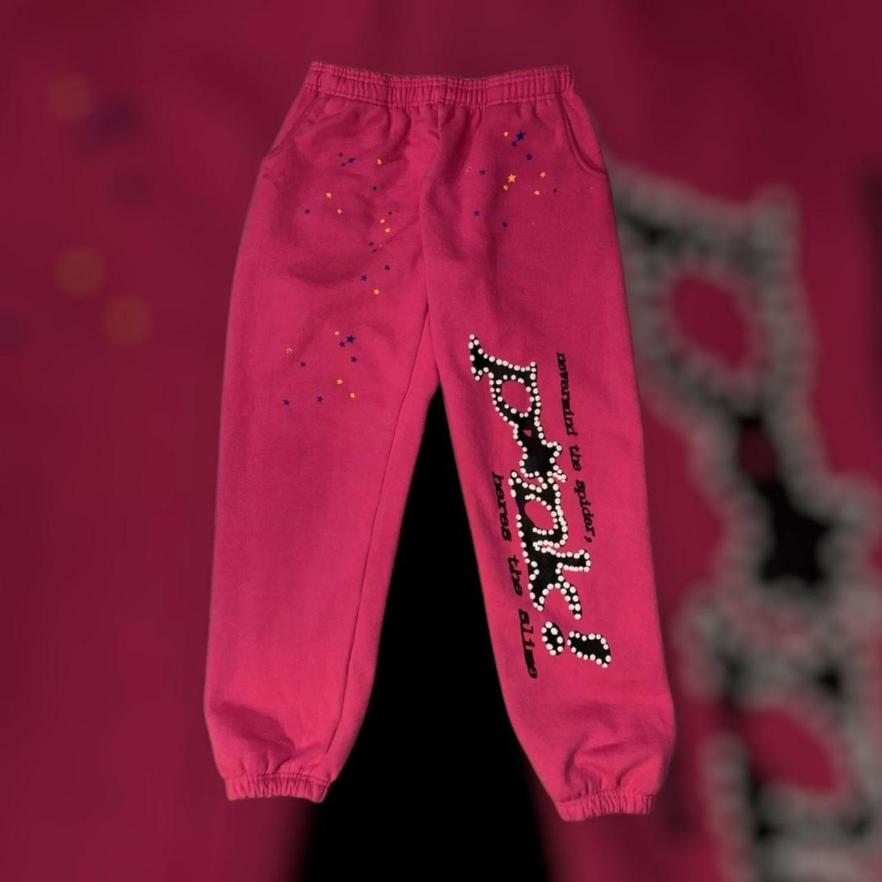 Pink spider sweats Available sizes (s,m,l) Brand... - Depop