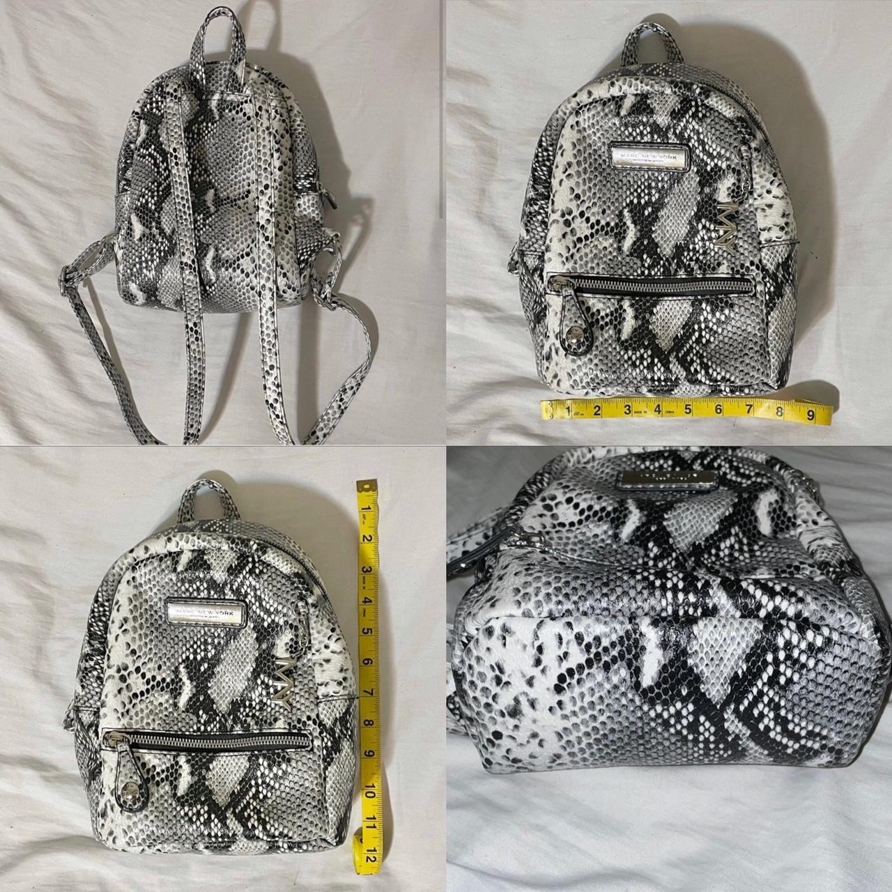 Super stylish small snake skin backpack. It has one... - Depop