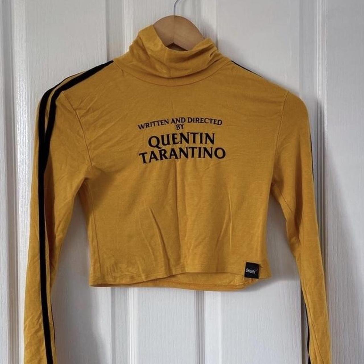 O-MIGHTY Women's Yellow and Black T-shirt | Depop