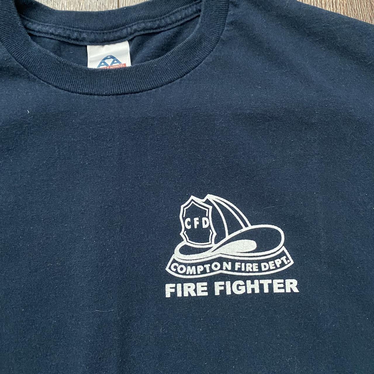 Compton Fire Department Tee Size XL #firedepartment... - Depop