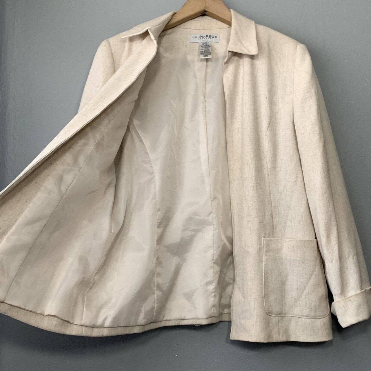 Sag Harbor Women's Cream Jacket | Depop