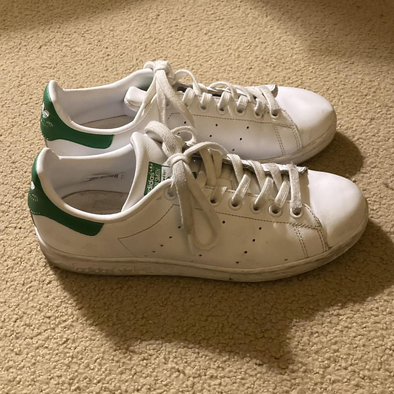 Adidas stan smith collab sneakers featuring green... - Depop