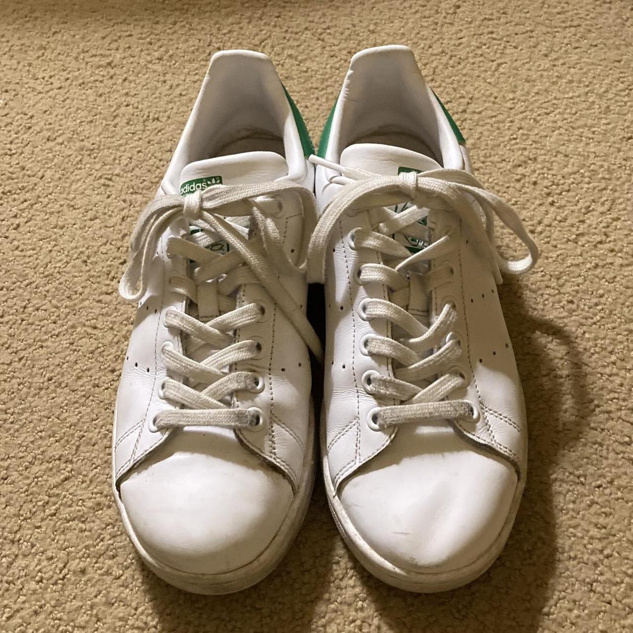 Adidas stan smith collab sneakers featuring green... - Depop