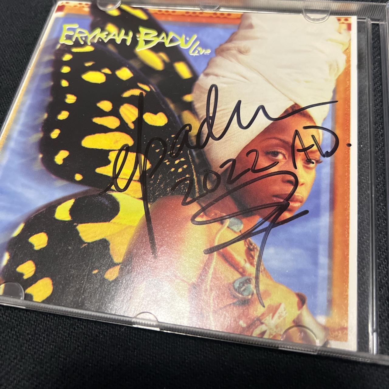 Signed Erykah Badu live CD autographed Erykah Badu... | Depop