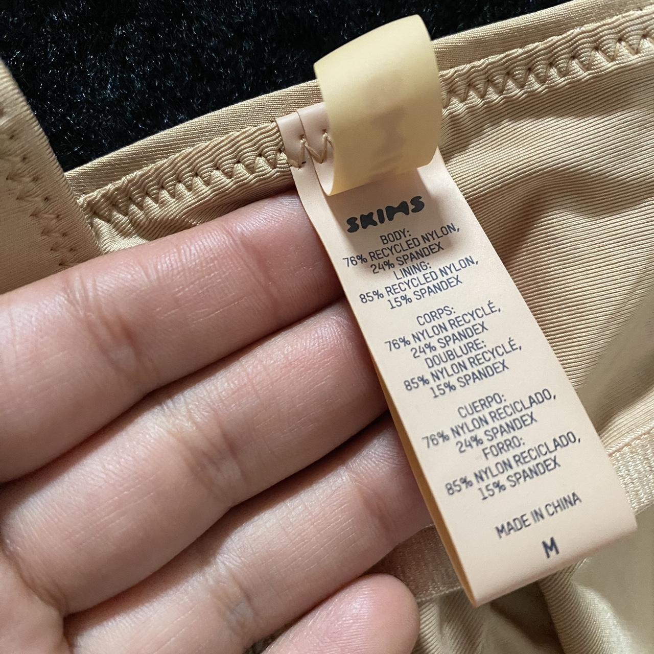 Skims Women's Tan and Cream Bikini-and-tankini-tops | Depop