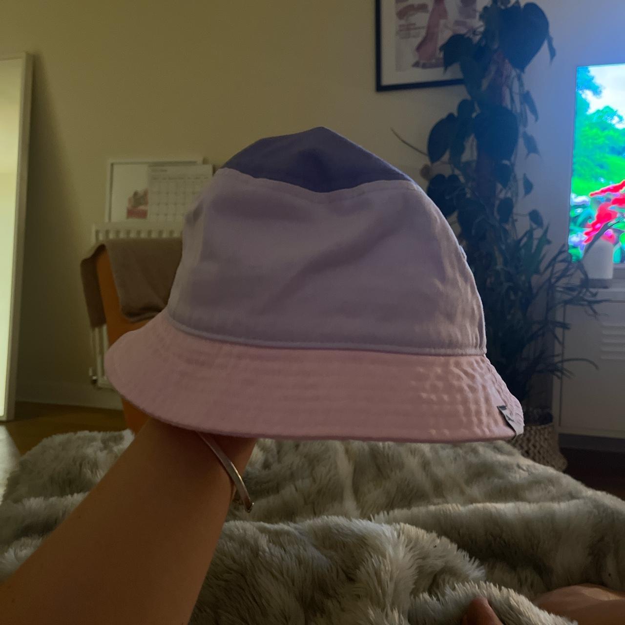 Pink & purple puma bucket hat - Depop