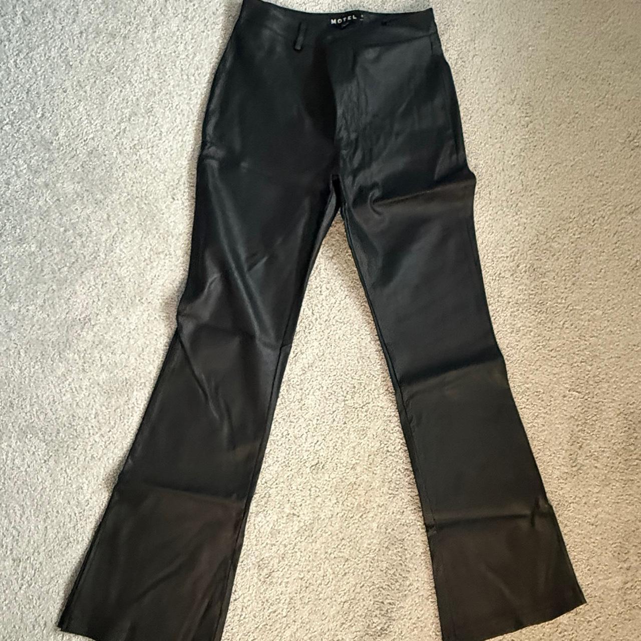 Motel rocks Black leather pants - glam, punk, grunge... | Depop