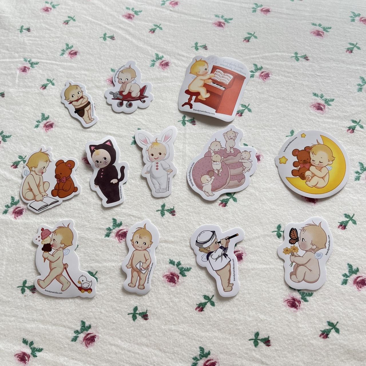 Brandy melville cherub stickers bundle Comes with... - Depop