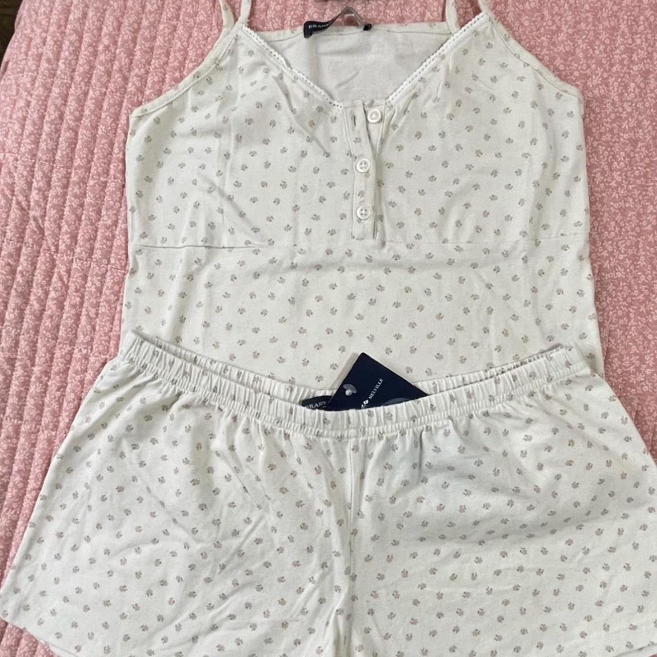 Brandy melville floral set Pj set Tiffany tank and... - Depop