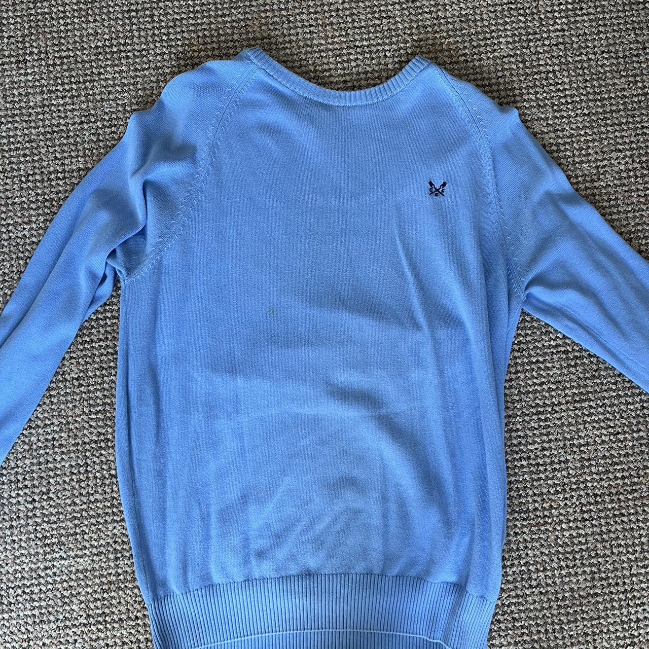 crew women’s light blue jumper - size XS/S - worn a... - Depop