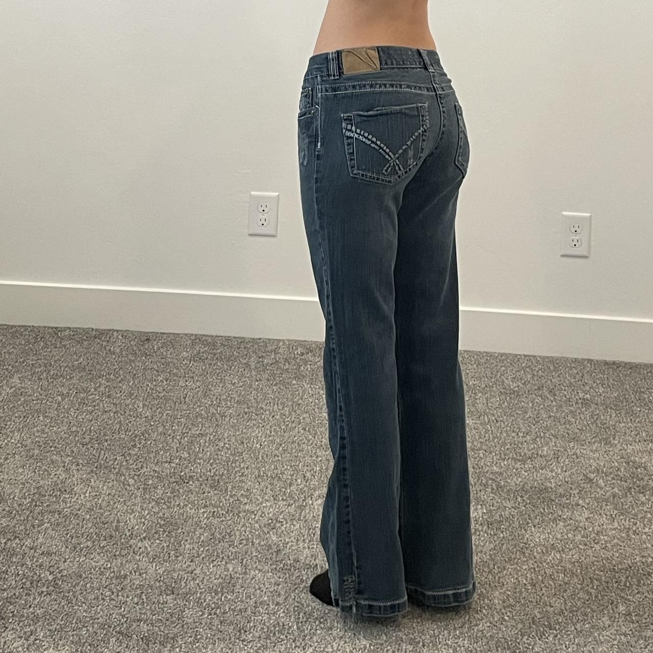 Low rise bootcut vanity jeans - waist is barely... - Depop