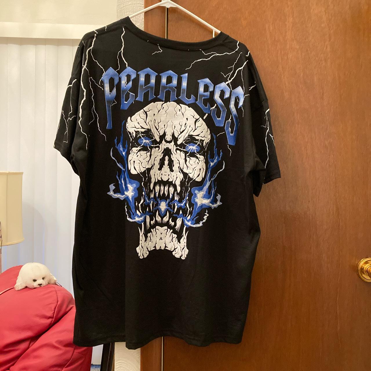 FEARLESS “Skull” embellished t-shirt. New with tags.... - Depop