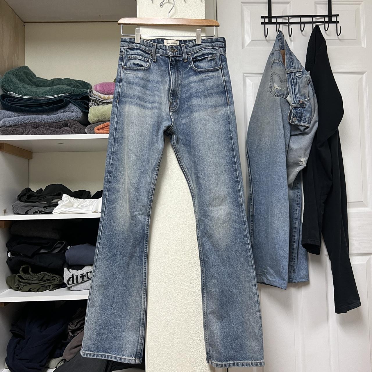 Bare Knuckles Flared Denim Waist 30 Inseam 32 leg... - Depop