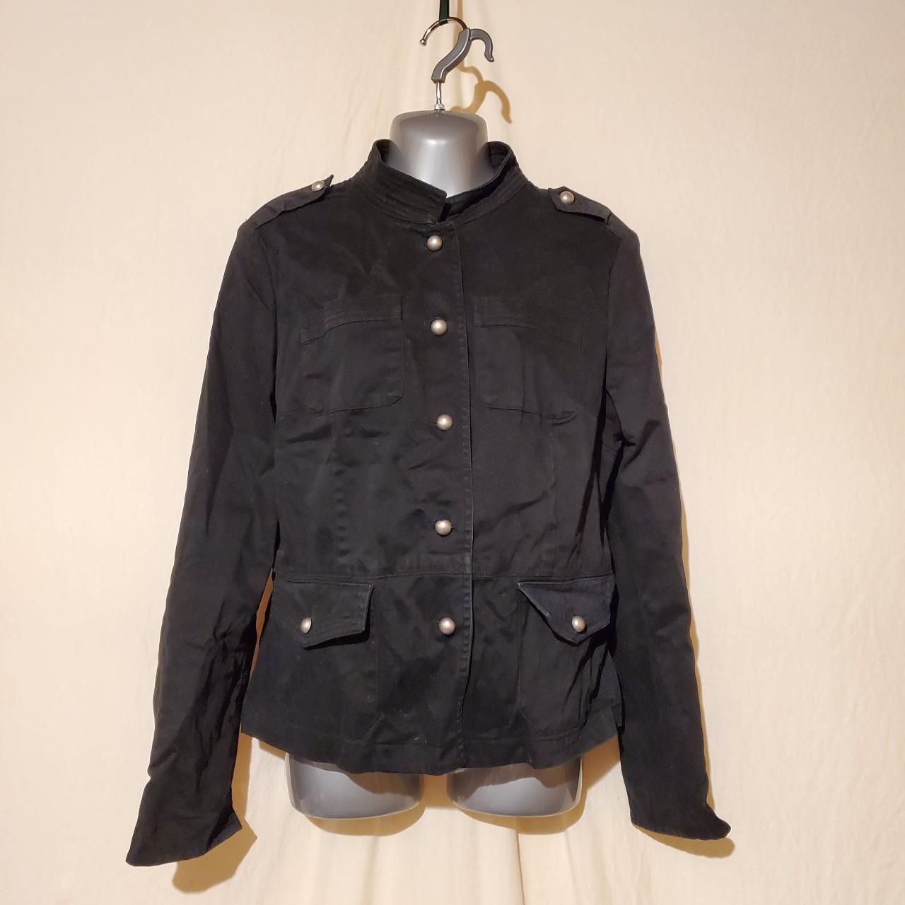 Mossimo Black with Gold Color Buttons Jacket. Good... - Depop