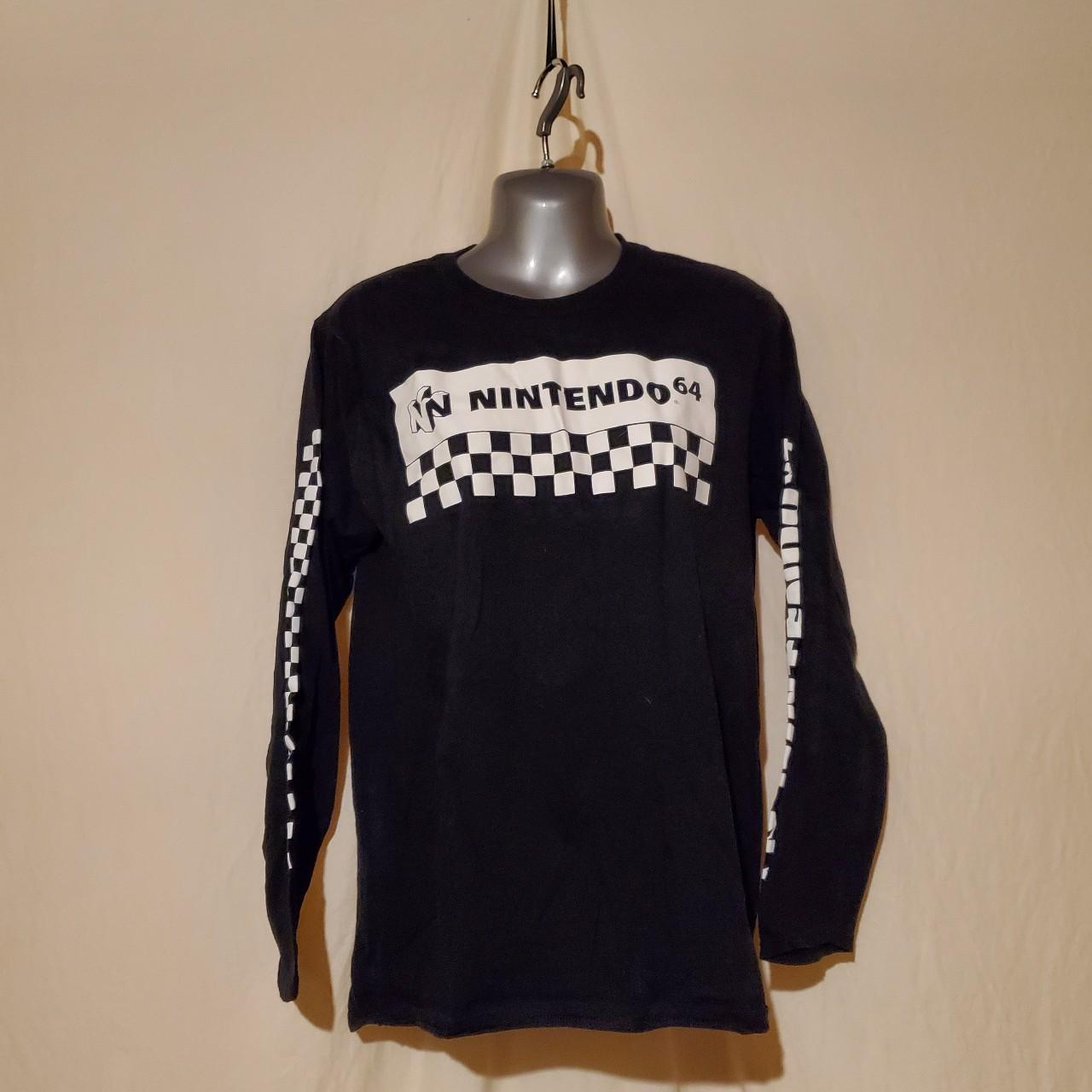 Nintendo 64 "Vans Style" Checkered Long Sleeve... - Depop