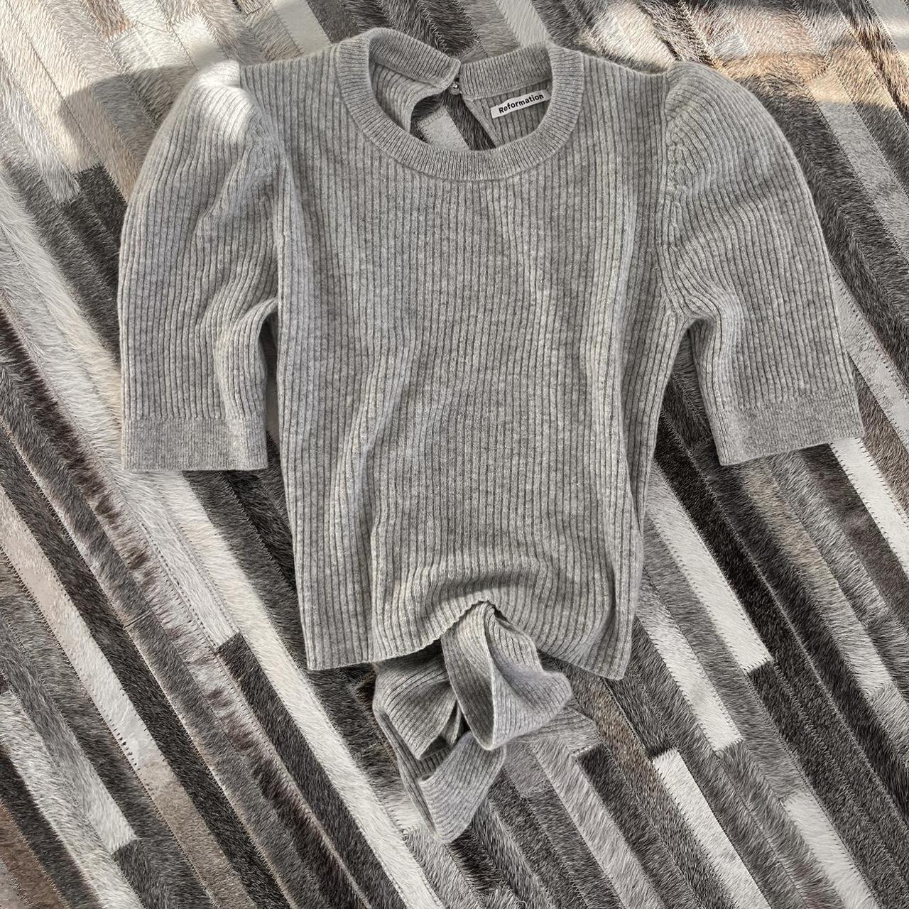 Reformation open back knit top! Super cute and... - Depop