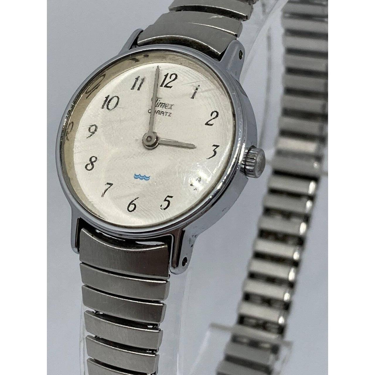 Timex Quarts Women’s Stainless Steel Classic Stretch... - Depop