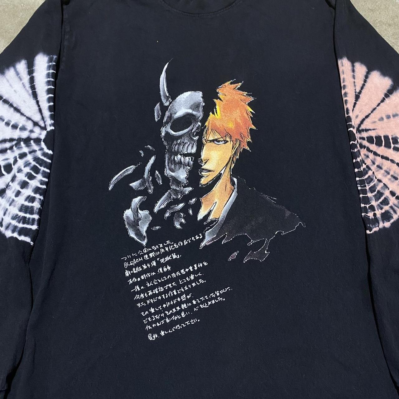 Bleach Ichigo Kurosaki Anime Long Sleeve Tye Dye... - Depop