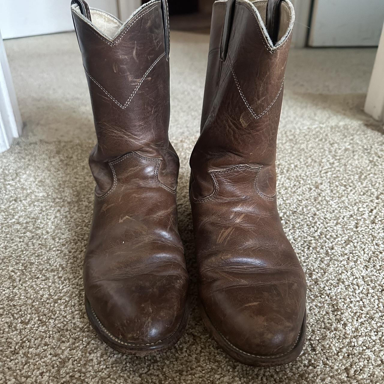 Brown boots !!! A little worn but still super cute !... - Depop