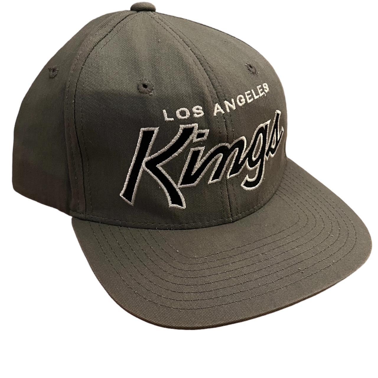 Los Angeles Kings Script Snapback Hat by Zephyr... | Depop