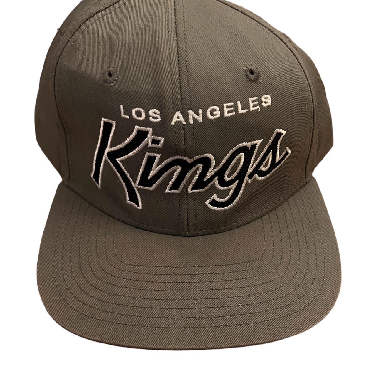 Los Angeles Kings Script Snapback Hat by Zephyr... | Depop