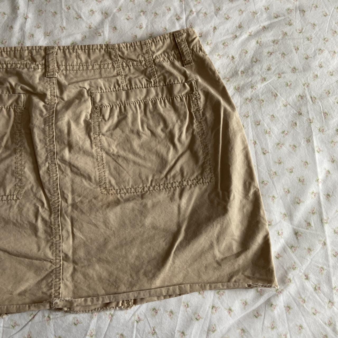 y2k 2000s cargo mini skirt with studded details ... - Depop