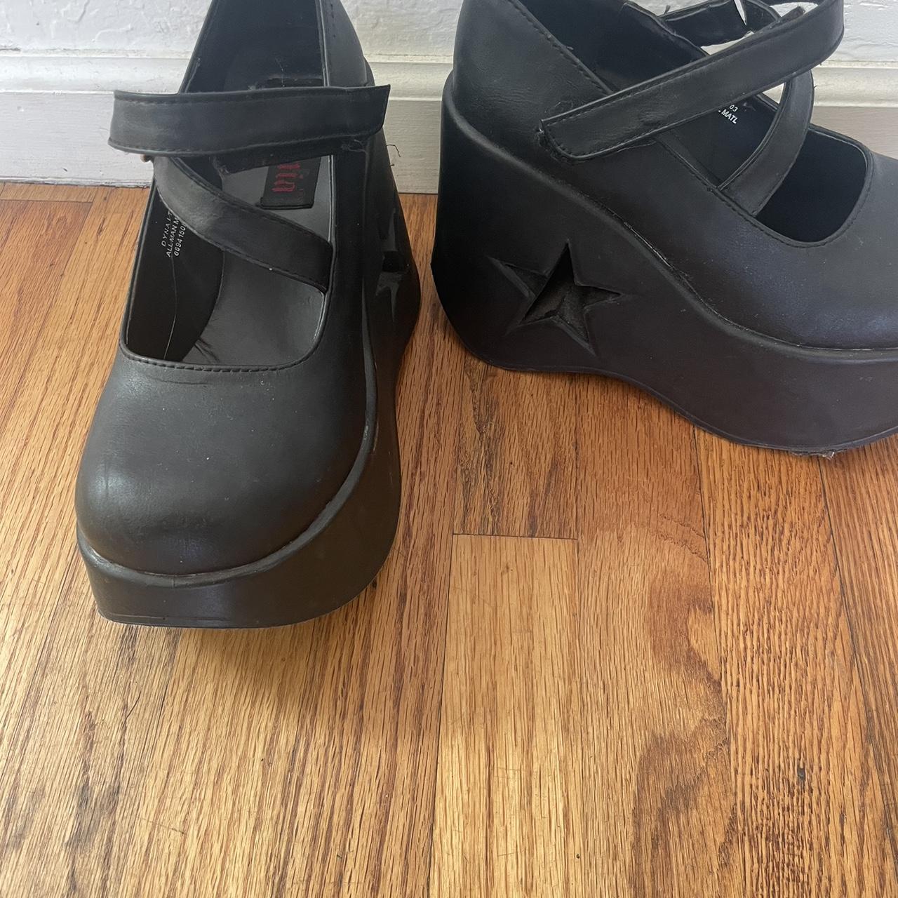 Demonia Platform Babydoll Shoes Stars Size 9 Cute... - Depop