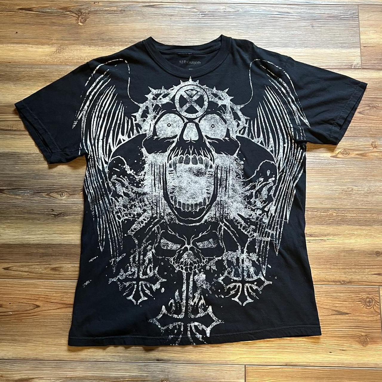 Ken Carson XSIDEDOWN Skull T Shirt -size... - Depop
