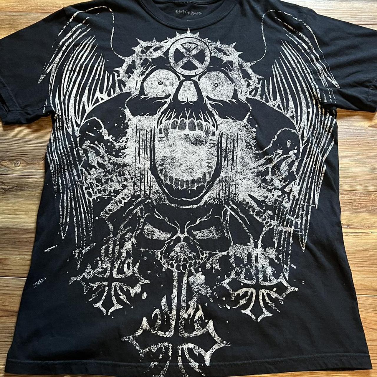 Ken Carson XSIDEDOWN Skull T Shirt -size... - Depop