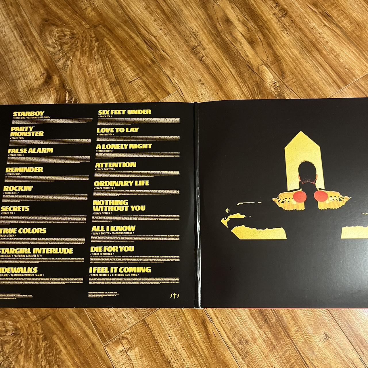 the weeknd star boy vinyl, comes with two blue... - Depop