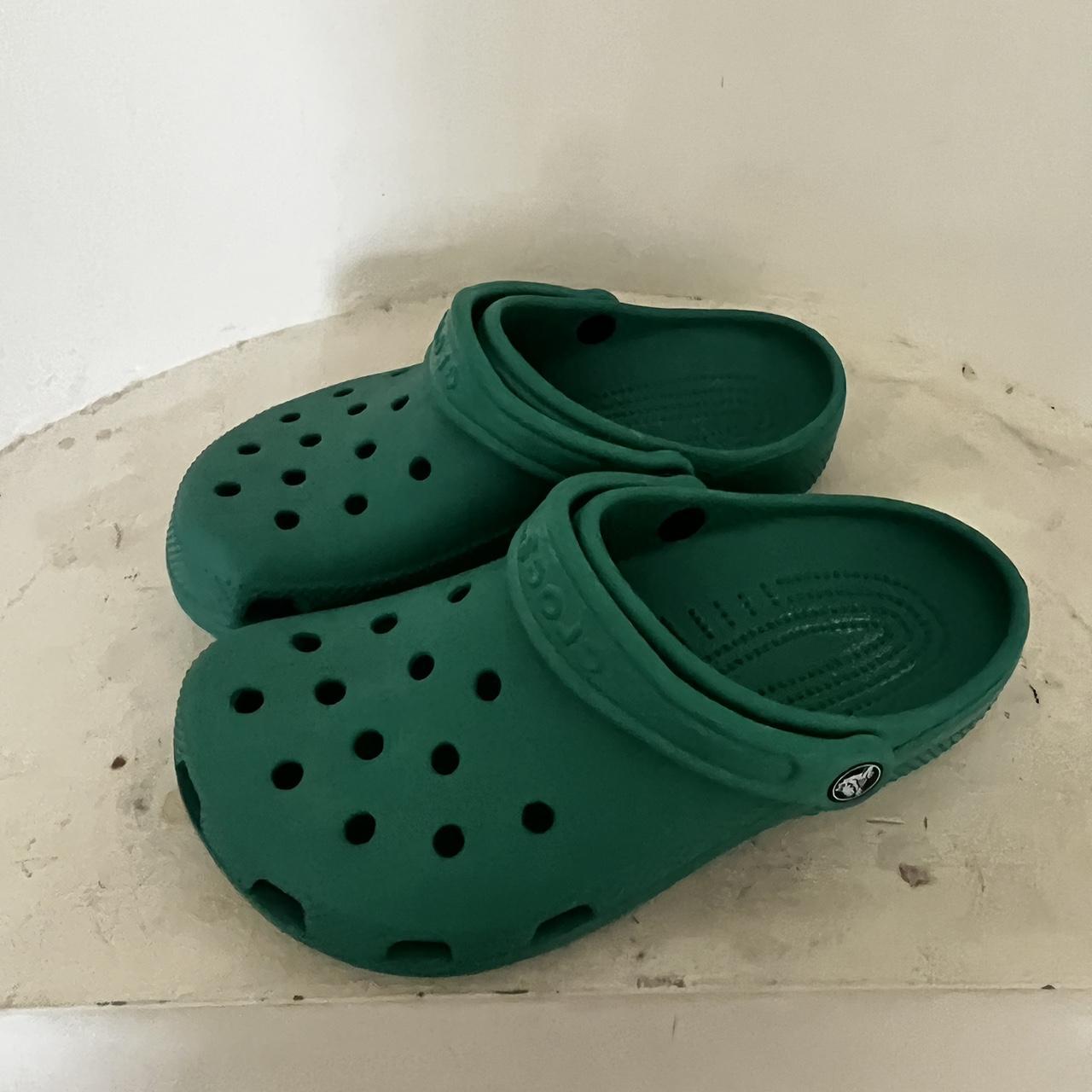 Army green crocs - Depop