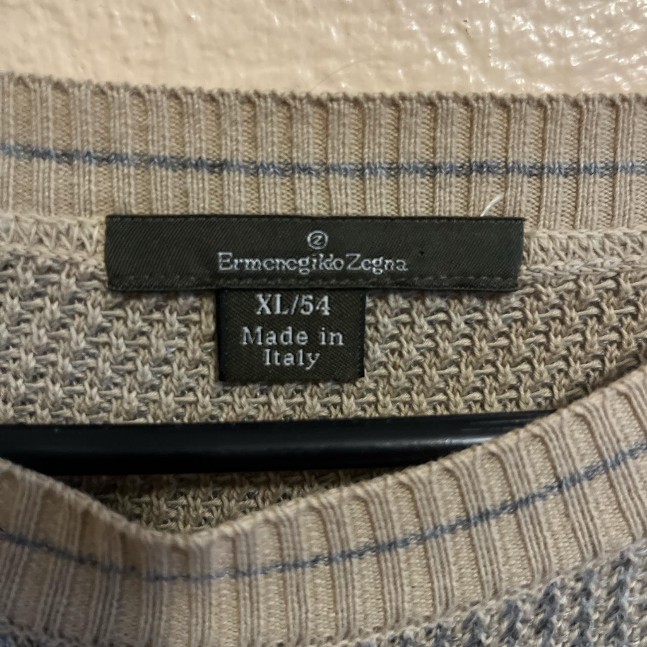 Ermenegildo Zegna Men's Tan Jumper | Depop