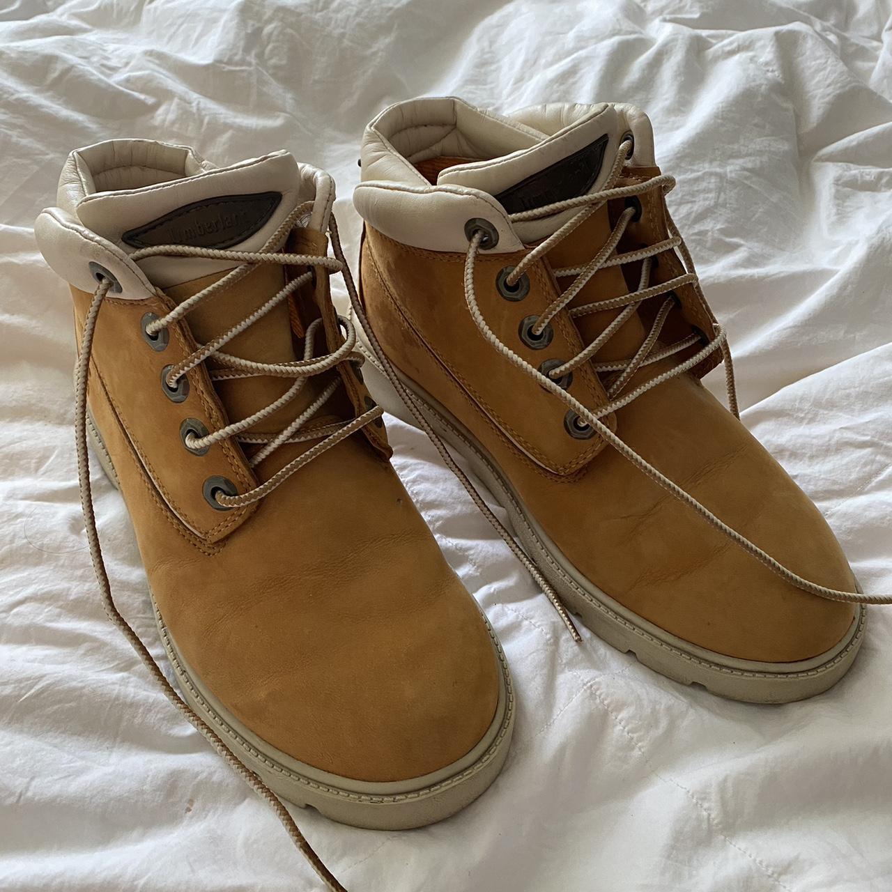 Timberland boots women’s size 6 or boys size... - Depop