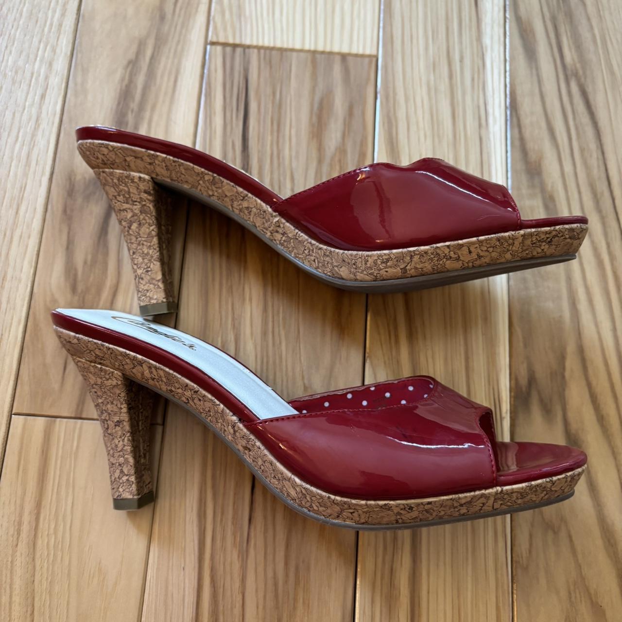 Vintage Y2K Candies Red Faux Patent Leather... | Depop