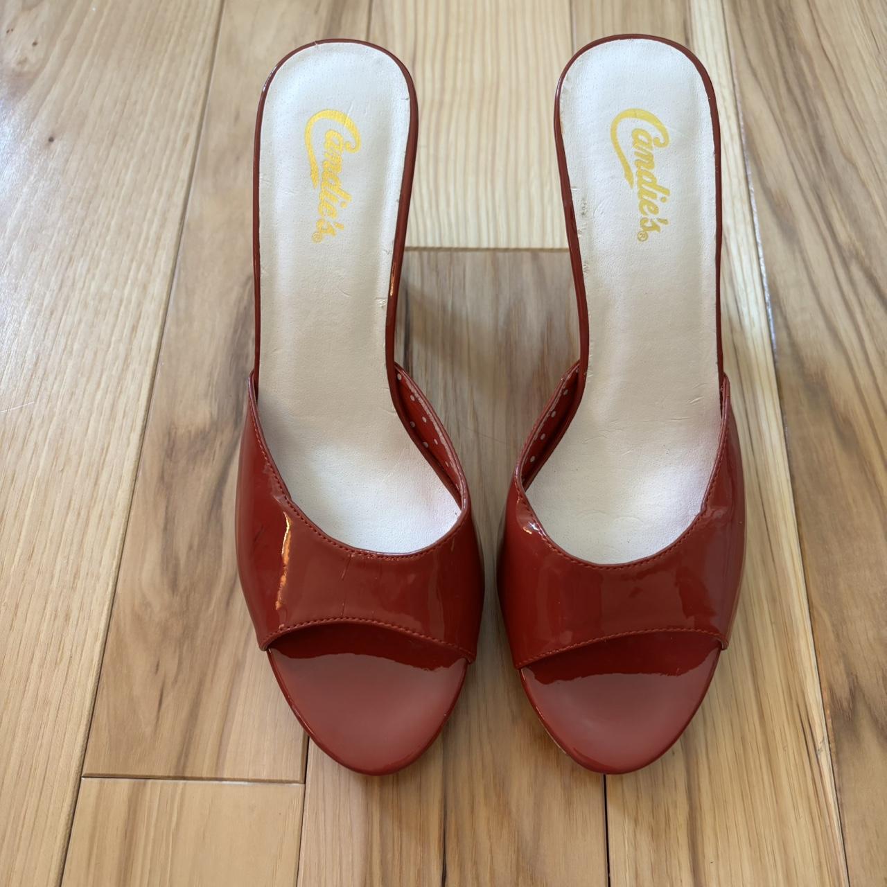 Vintage Y2K Candies Red Faux Patent Leather... | Depop