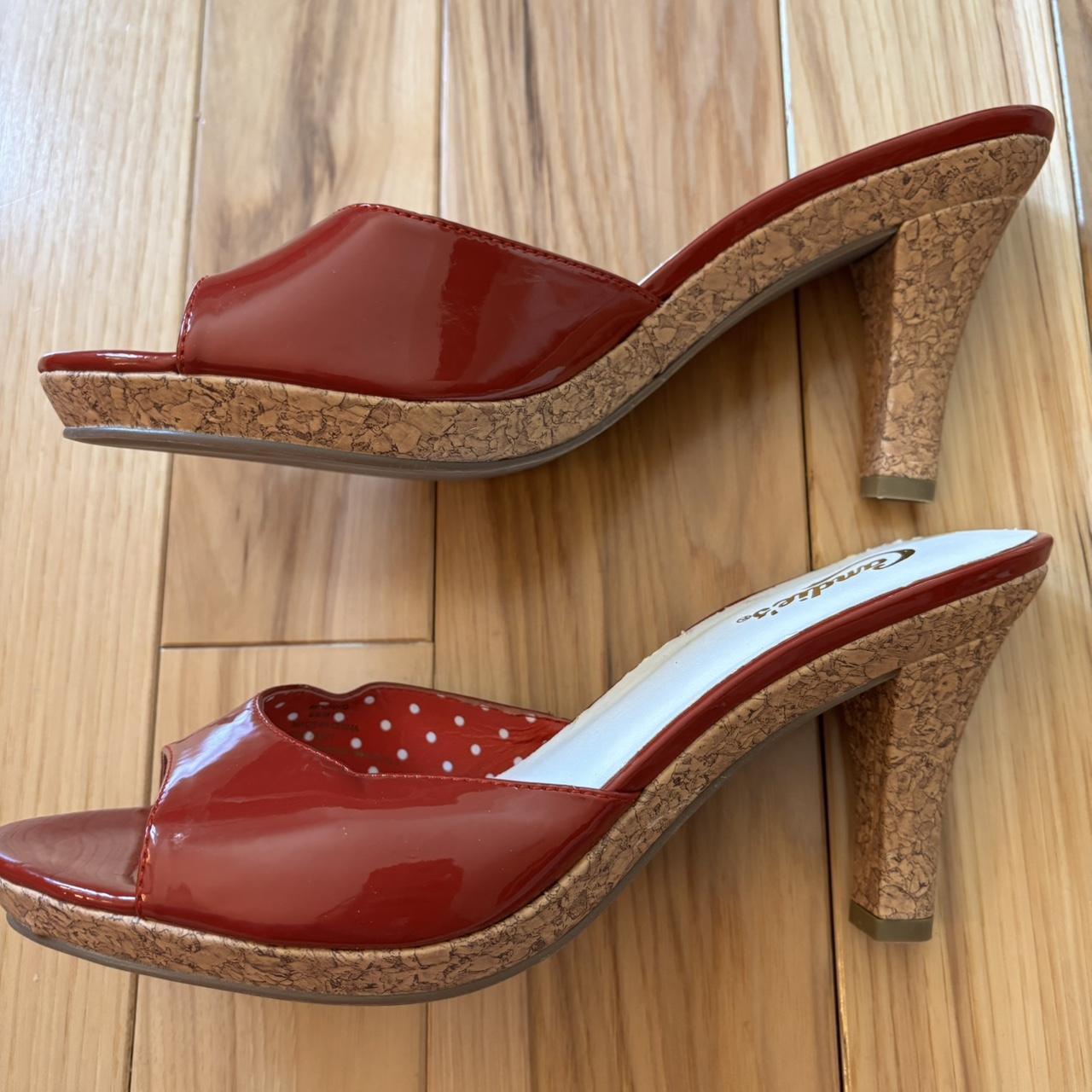 Vintage Y2K Candies Red Faux Patent Leather... | Depop
